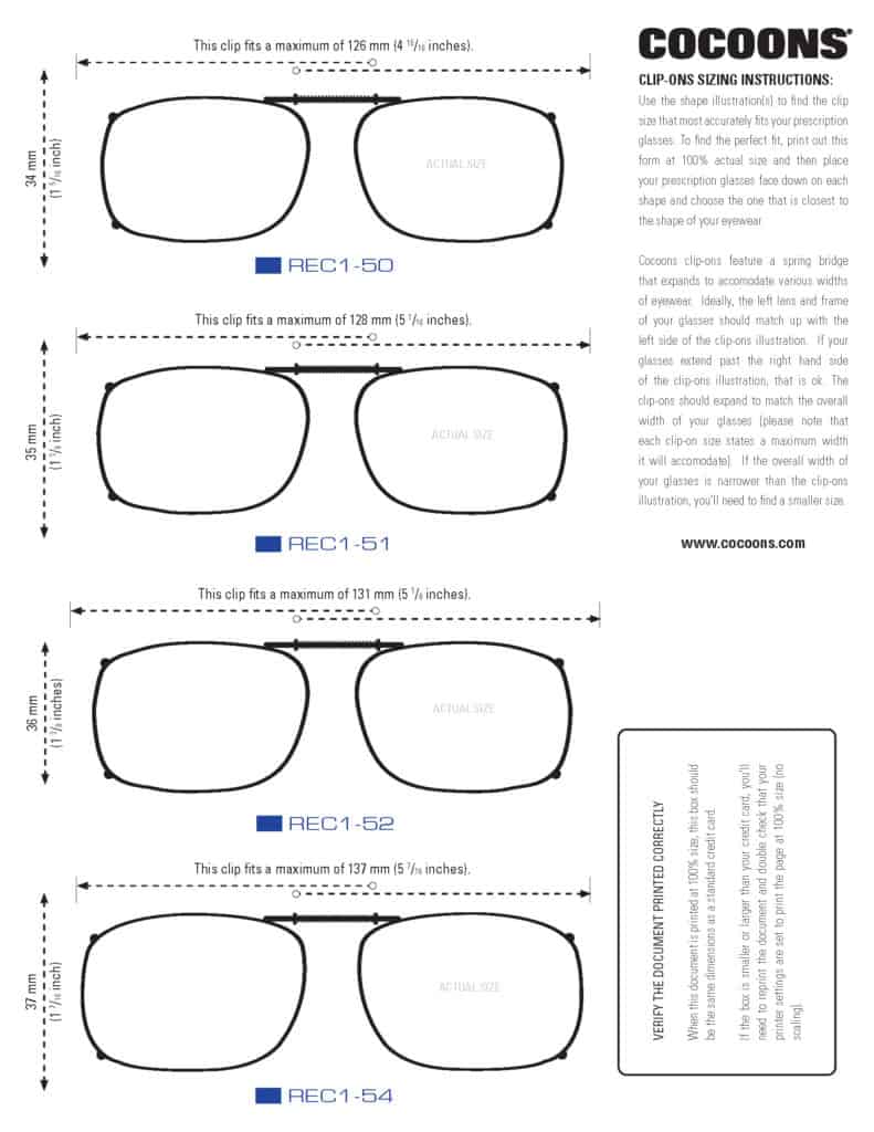 Rectangle Clip-Ons : Cocoons Fitovers Europe