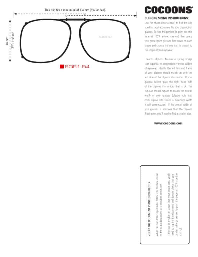 Square Clip-Ons : Cocoons Fitovers Europe