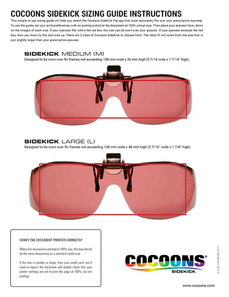 Size Finder : Cocoons Fitovers Europe